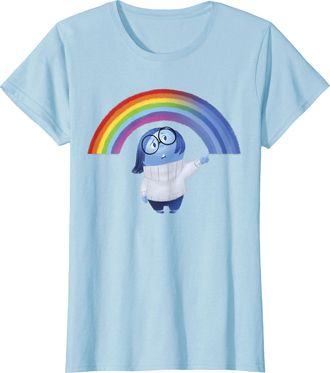 Disney Inside Out Sadness Rainbow Graphic T-Shirt T-Shirt