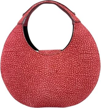 Borbonese Femme, Sacs, Rouge, Taille: ONE Size Full Moon Hobo Mini