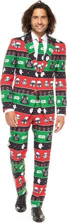 OppoSuits Opposuits Official STAR WARSTM Suit - Festive Force Costume Comes With Pants, Jacket and Tie, Festive ForceTM, 52