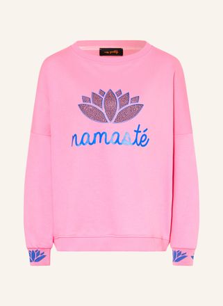 Miss Goodlife Miss Goodlife Sweatshirt Mit Schmucksteinen rosa