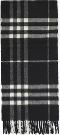 Burberry Homme, Accessoires, Noir, Taille: ONE Size &Eacute;charpe &agrave; Carreaux en Cachemire