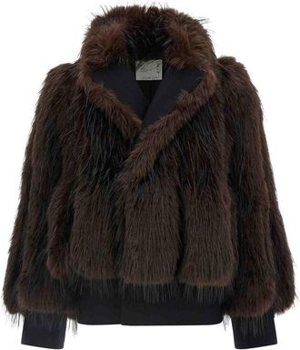 sacai Veste Casual - Marron