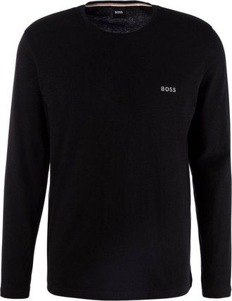 BOSS Langarmshirt Mix&Match LS-Shirt R mit BOSS Stickerei auf der Brust