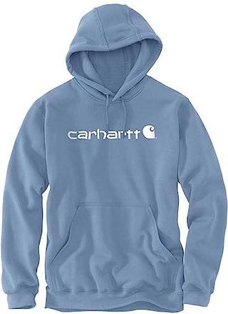 Carhartt Work in Progress Sweat-Shirt &agrave; Manches Courtes avec Logo &agrave; Coupe Ample Maillot de surv&ecirc;tement, Skystone, M Homme