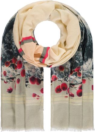 Passigatti Tuch Schal mit Winterlandschafts-Druck