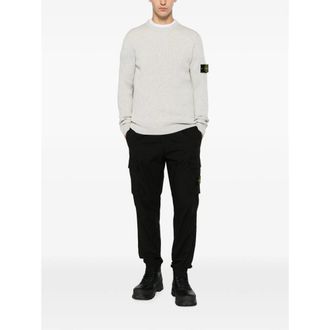 Stone Island Ribbed Virgin Wool Sweater - Gray