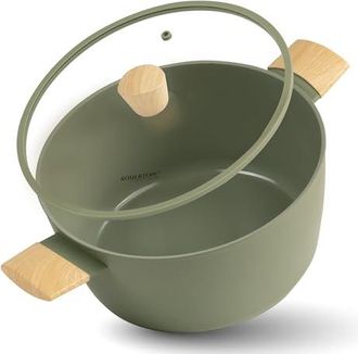 R&ouml;mertopf R&ouml;mertopf Kochtopf 26 cm mit Glasdeckel, 6,1 l Fassungsverm&ouml;gen, Aluminium mit Keramik Antihaftbeschichtung, f&uuml;r alle Herdarten inklusive Induktion ge