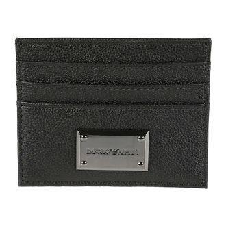 Emporio Armani Kartenetui mit Logo-Plakette - - Accessories - Herren - Schwarzk - ONE SIZE