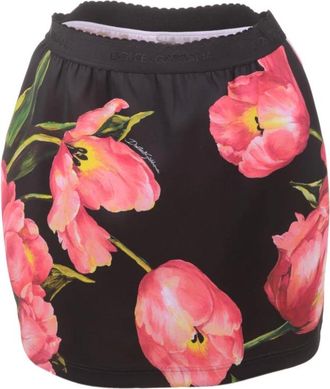 Dolce & Gabbana Femme, Jupes, Multicolore, Taille: 36 FR Flowers Mini Skirt