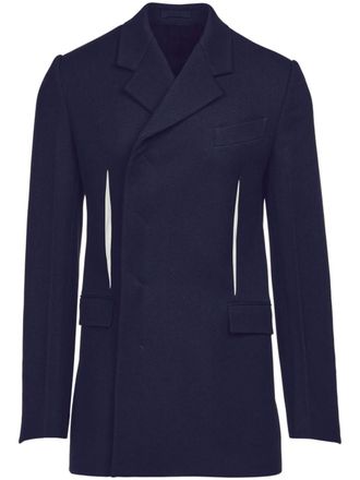Ferragamo blazer &agrave; boutonni&egrave;re crois&eacute;e - Bleu