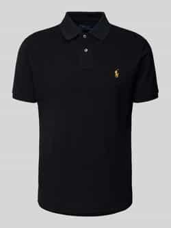 Polo Ralph Lauren Custom Slim Fit Poloshirt mit Label-Stitching