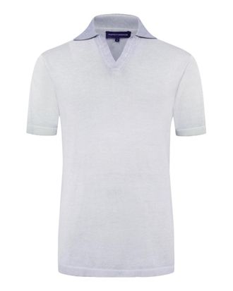 Trusted Handwork Poloshirt aus Pima-Baumwolle mit Variokragen in
