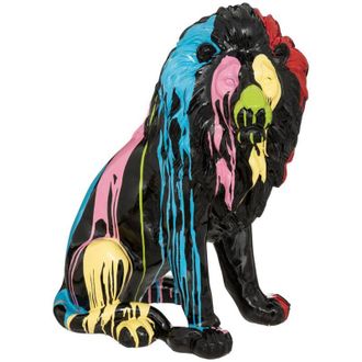 Atmosphera Atmosphera - Figur Lion schwarz - 46x60 cm créateur dintérieur