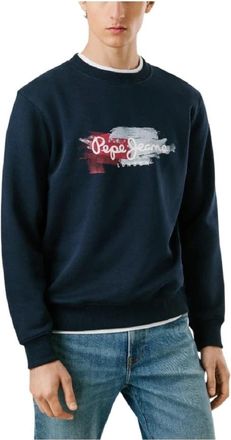 Pepe Jeans London Homme, Sweatshirts et sweats &agrave; capuche, Bleu, Taille: M Trey Crew SweaT-shirt