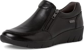 Jana Femme Softline 8-24663-41 Chaussures Confortables pour Le Sport, Le Quotidien, Les Loisirs Mocassin, Serpent Noir, 37 EU Large