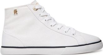 Tommy Hilfiger Sneakers aus Stoff Th Chic Low Profile Mid Cut FW0FW09356 Wei&szlig;