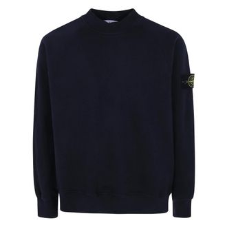 Stone Island Rundhals-Sweatshirt - - Sweatshirts & Hoodies - Herren - Blau - M