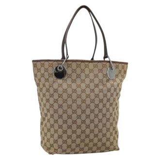 Gucci Pre-owned Vintage GG Canvas Tote Bag - - Pre-owned - Damen - Beige - ONE SIZE