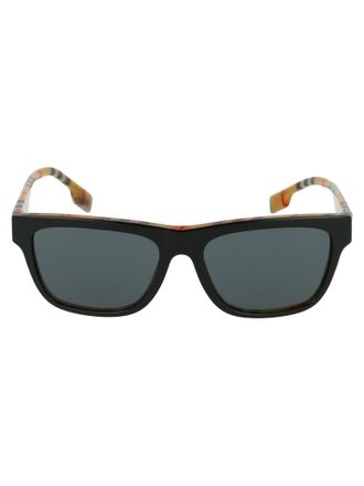 Burberry 0BE4293 Vintage Check Acetate Sunglasses - Black