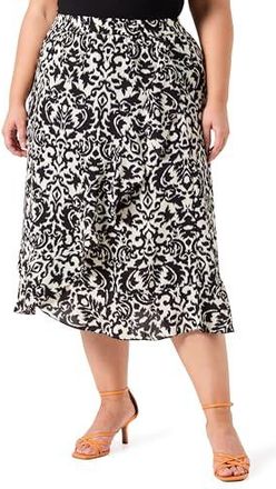 Only Onlcarly Flounce Long Skirt WVN Noos Jupe midi, Noir, S Femmes