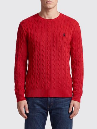 Polo Ralph Lauren Pull &agrave; col rond en laine et cachemire avec logo poney brod&eacute;