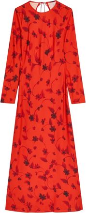 Faithfull The Brand robe longue &agrave; fleurs - Rouge