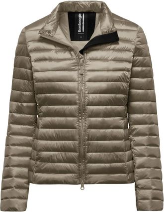 Bomboogie Femme, Vestes, Gris, Taille: 36 FR Veste Brillante en Nylon avec Rembourrage Synth&eacute;tique