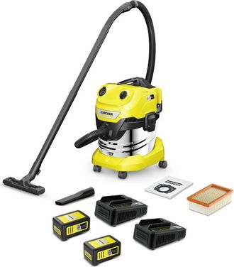 Karcher K&auml;rcher Akku-Nass-/Trockensauger wd 4-18 s Dual Battery Set
