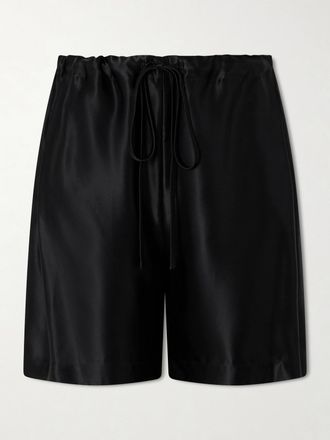 Khaite Short En Satin Rohe - Noir