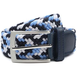 Suitable Ceinture tissée Marine Bleu