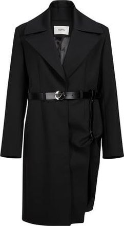 Coperni Manteau droit ceintur&eacute;e col tailleur