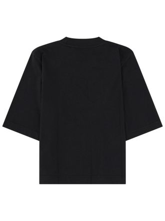 Palm Angels Bear Motif Cotton T-Shirt - Black