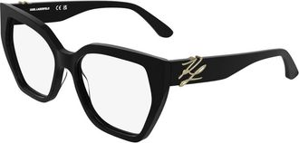 Karl Lagerfeld Femme, Accessoires, Noir, Taille: 55 MM Kl6214 Optical Frame