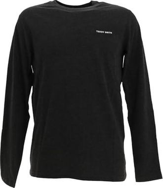 Teddy Smith Tee-Shirt Homme The Tee 2 ML Anthracite Chine