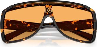 Dolce & Gabbana unisex, Accessoires, Brun, Taille: 37 MM Lunettes de soleil pilote
