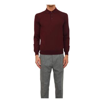 Paolo Pecora Maglia A Polo - - Knitwear - Herren - Rot - S