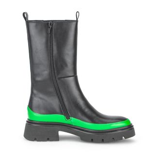 Gabor Damen Mid-High Stiefel mit stilvollem Design - - Shoes - Damen - Schwarzk - 38 1/2 EU