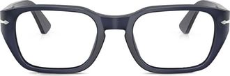 Persol Brille mit eckigem Gestell - Blau