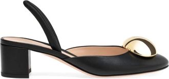 Gianvito Rossi Femme, Chaussures, Noir, Taille: 36 EU Sphera 45 Slingback Pump
