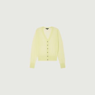 SOEUR CARDIGAN ETRETAT JAUNE ACIDE