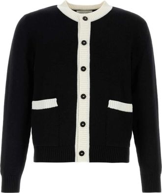 Ernest W. Baker Homme, Pulls, Noir, Taille: M Wool Cardigan
