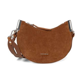 Coccinelle Femme, Sacs, Brun, Taille: ONE Size Sunup Suede Shoulder Bag