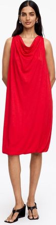 Arket Drapiertes Kleid Mit Ballonschnitt -Rot