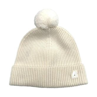 K-Way Warme Woll-Rippstrickm&uuml;tze mit Bommel - - Accessories - unisex - Beige - XL