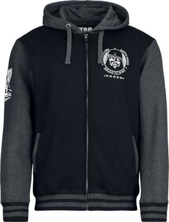 Star Wars Vader Defend Homme Sweat-Shirt zipp&eacute; &agrave; Capuche Noir XXL 100% Coton Regular/Coupe Standard