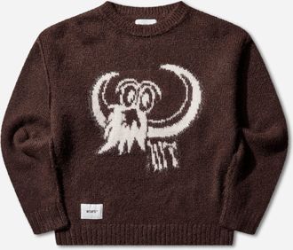 Wtaps Men s BVO Crewneck Sweater Burgundy