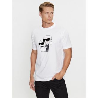 Karl Lagerfeld T-Shirt 755061 534241 Wei&szlig; Regular Fit