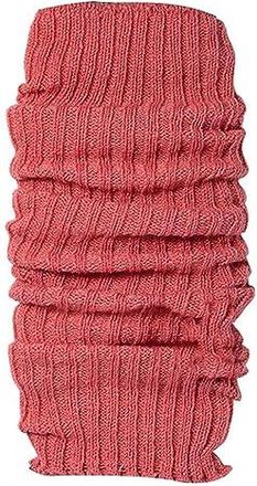 Generic Chauffe-pieds unicolore pour femme, f&ecirc;te, jambi&egrave;res &eacute;paisses, chaussettes en laine fluorescente color&eacute;e, Rouge past&egrave;que, taille unique