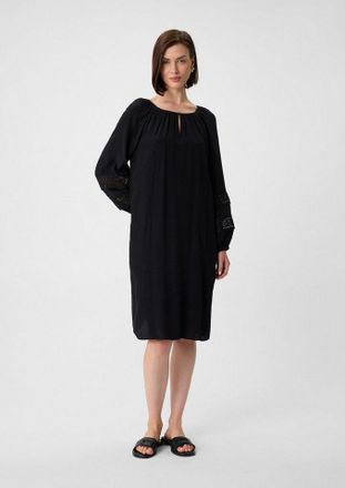 Comma Minikleid Kleid Kurzes Kleid aus Cr&ecirc;pe-Chiffon mit Futterkleid