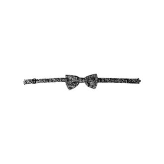 Dolce & Gabbana Schwarze Blumen Seide Verstellbare Hals Herren Fliege - - Accessories - Herren - Schwarzk - ONE SIZE